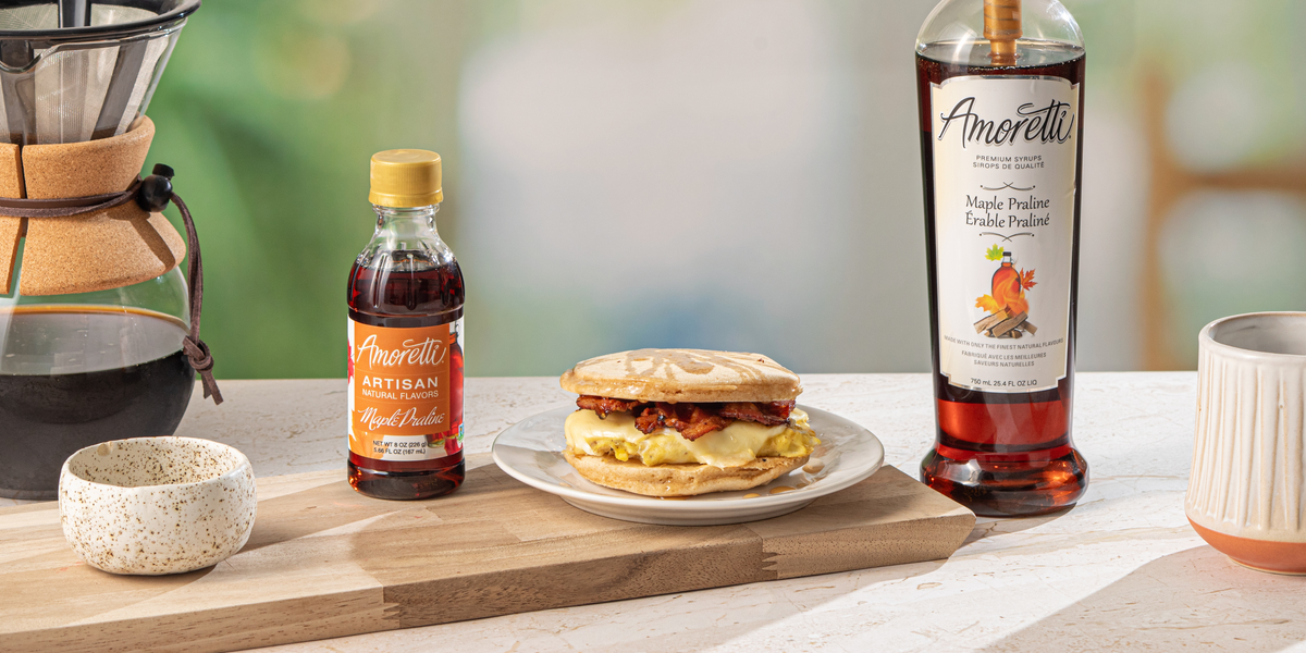 Maple Praline Pancake Breakfast Sandwich — Amoretti