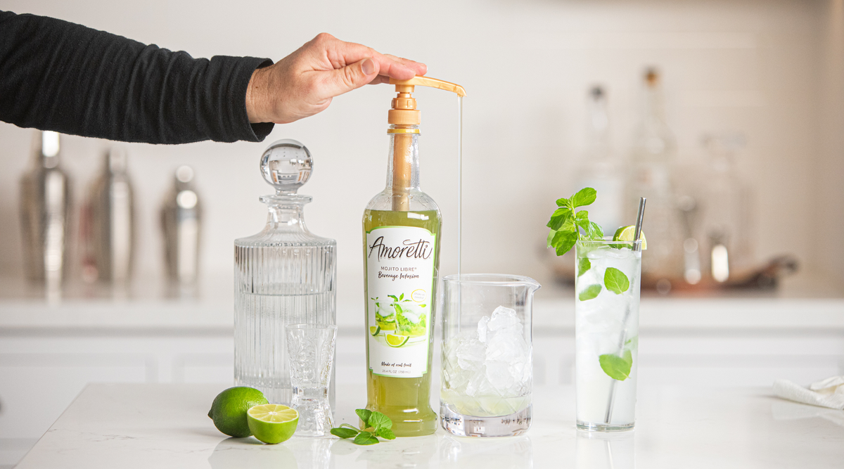 Easy Mojito Using Mojito Libre Beverage Infusion — Amoretti