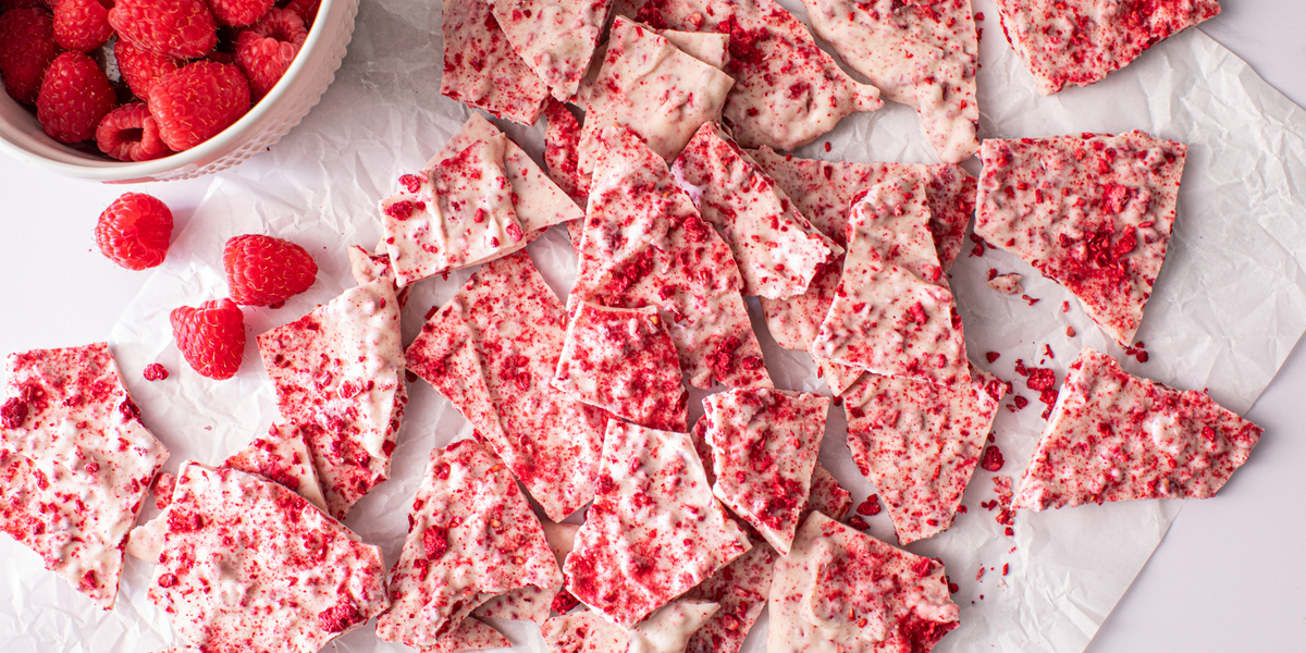 Raspberry White Chocolate Bark — Amoretti