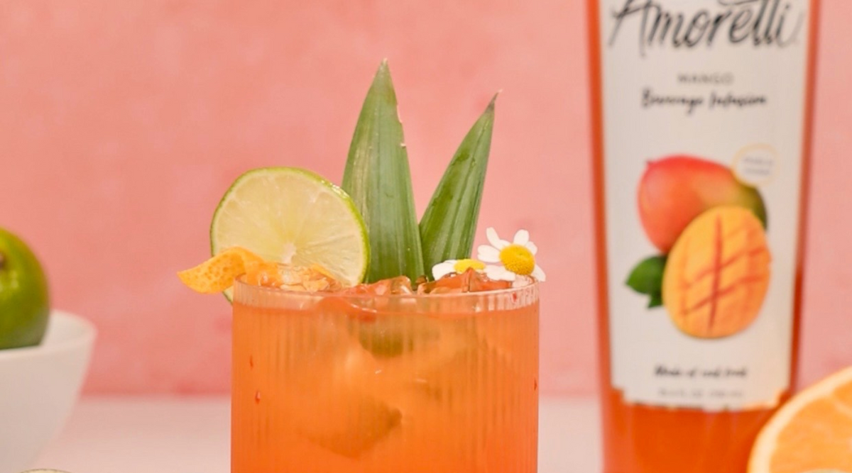 Pineapple Mango Rum Punch — Amoretti
