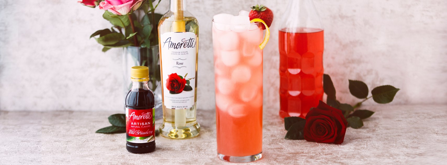Strawberry Rose Lemonade — Amoretti