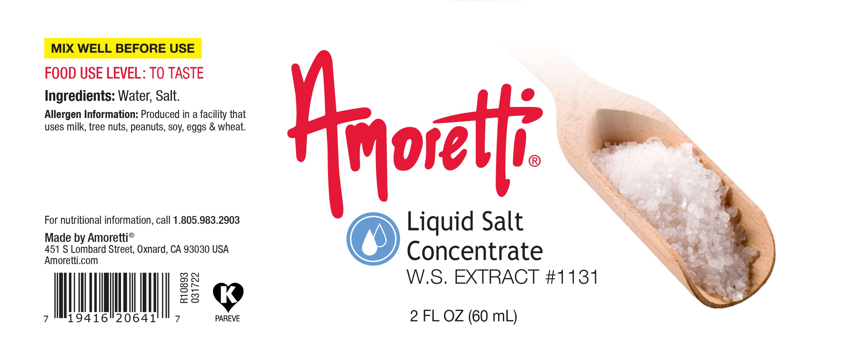 Liquid Salt Concentrate Water Soluble — Amoretti