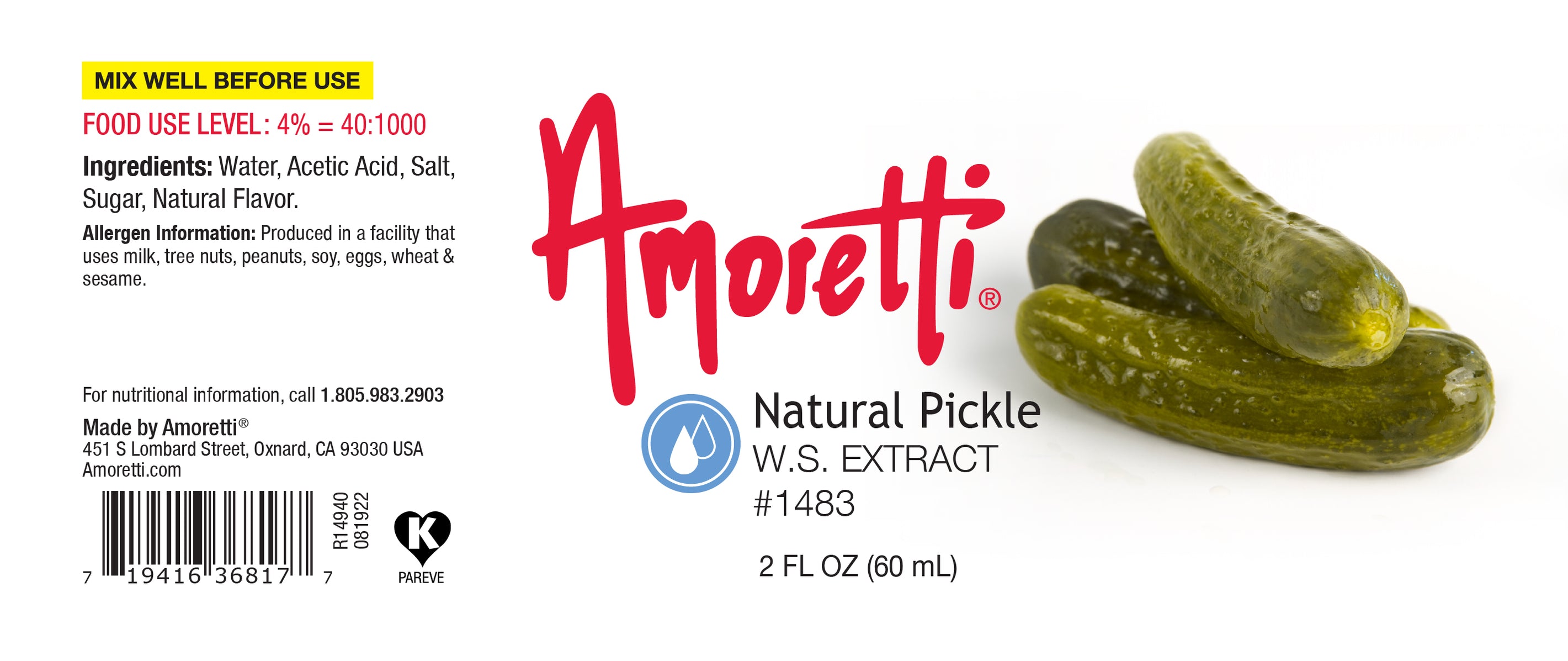 Natural Pickle Extract Water Soluble — Amoretti