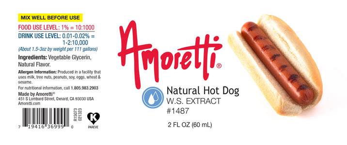 Natural Hot Dog Extract Water Soluble — Amoretti