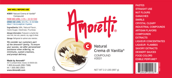 Crema di Vanilla® Compound — Amoretti