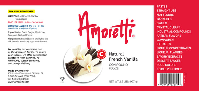 French Vanilla Compound — Amoretti