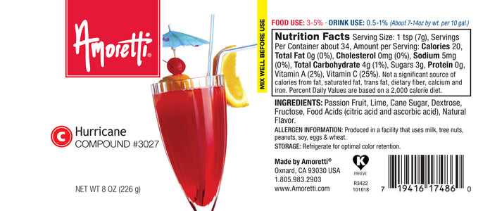 Hurricane Compound — Amoretti