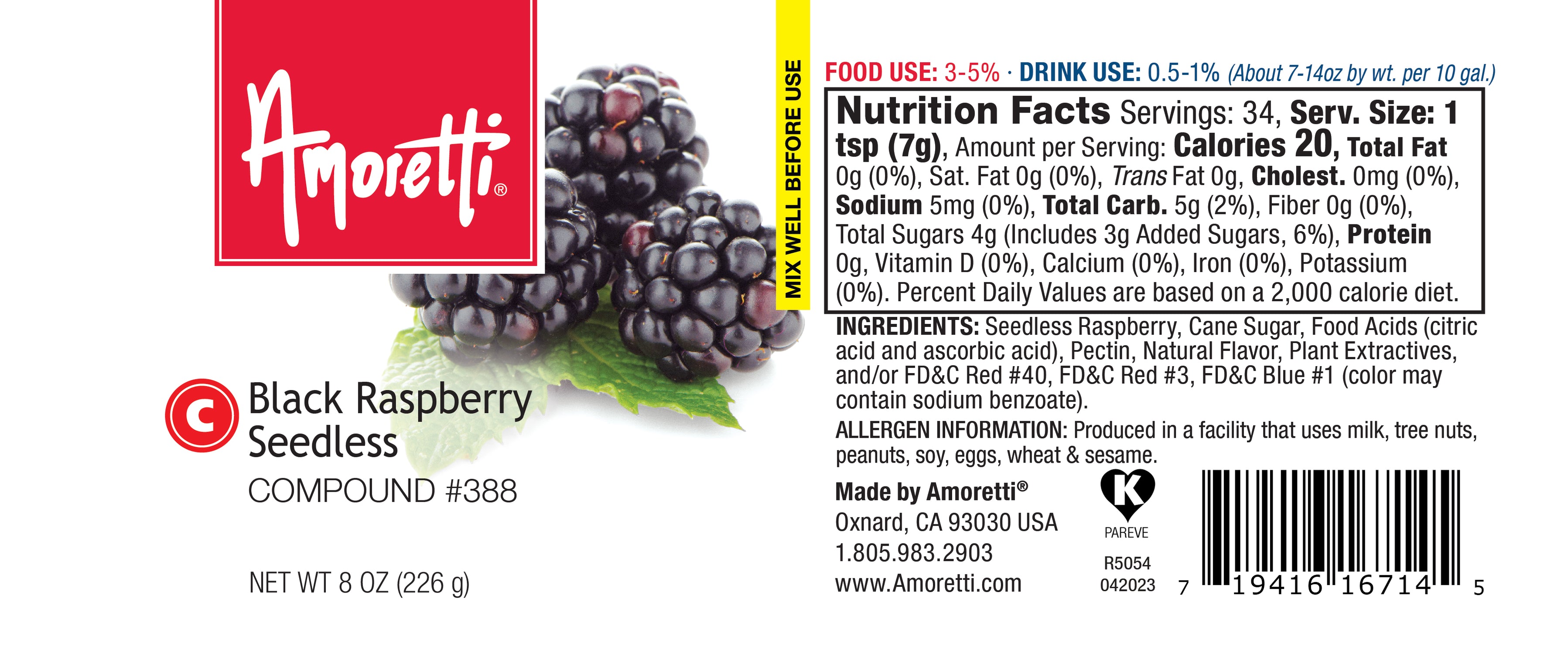 Black Raspberry Seedless Compound — Amoretti