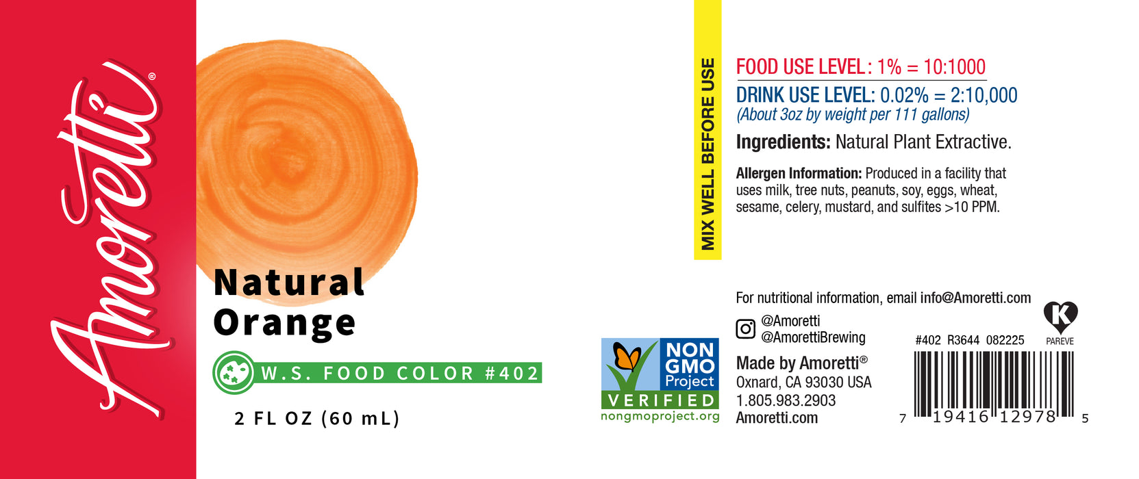 what food coloring makes orange