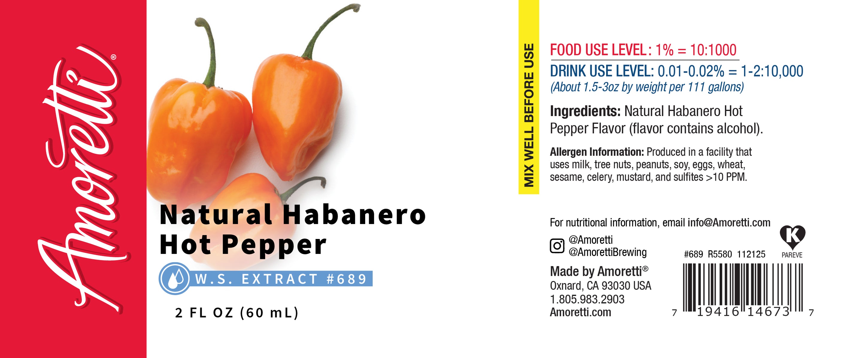 Natural Habanero Hot Pepper Extract Water Soluble — Amoretti