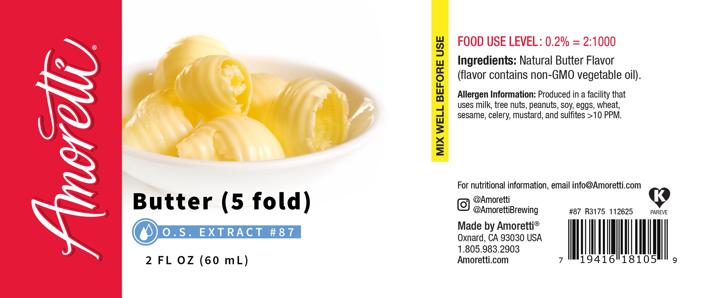 Butter Extract Oil Soluble — Amoretti