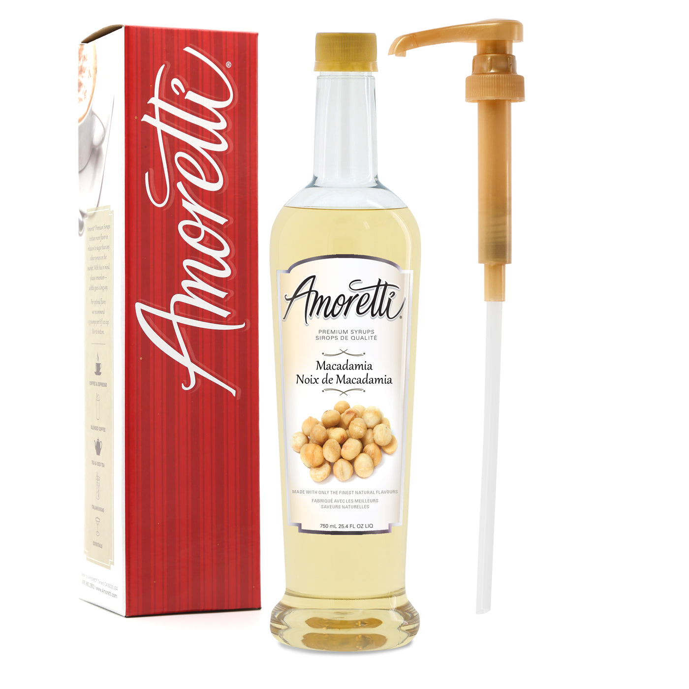 Premium Macadamia Syrup — Amoretti