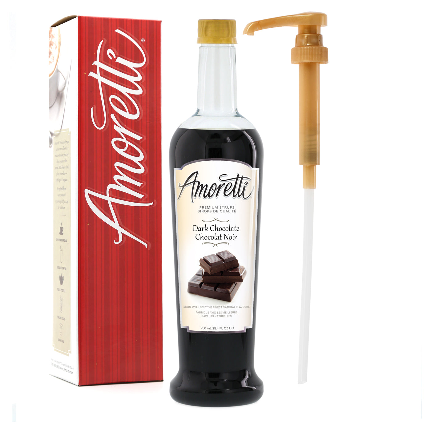 Premium Dark Chocolate Syrup — Amoretti