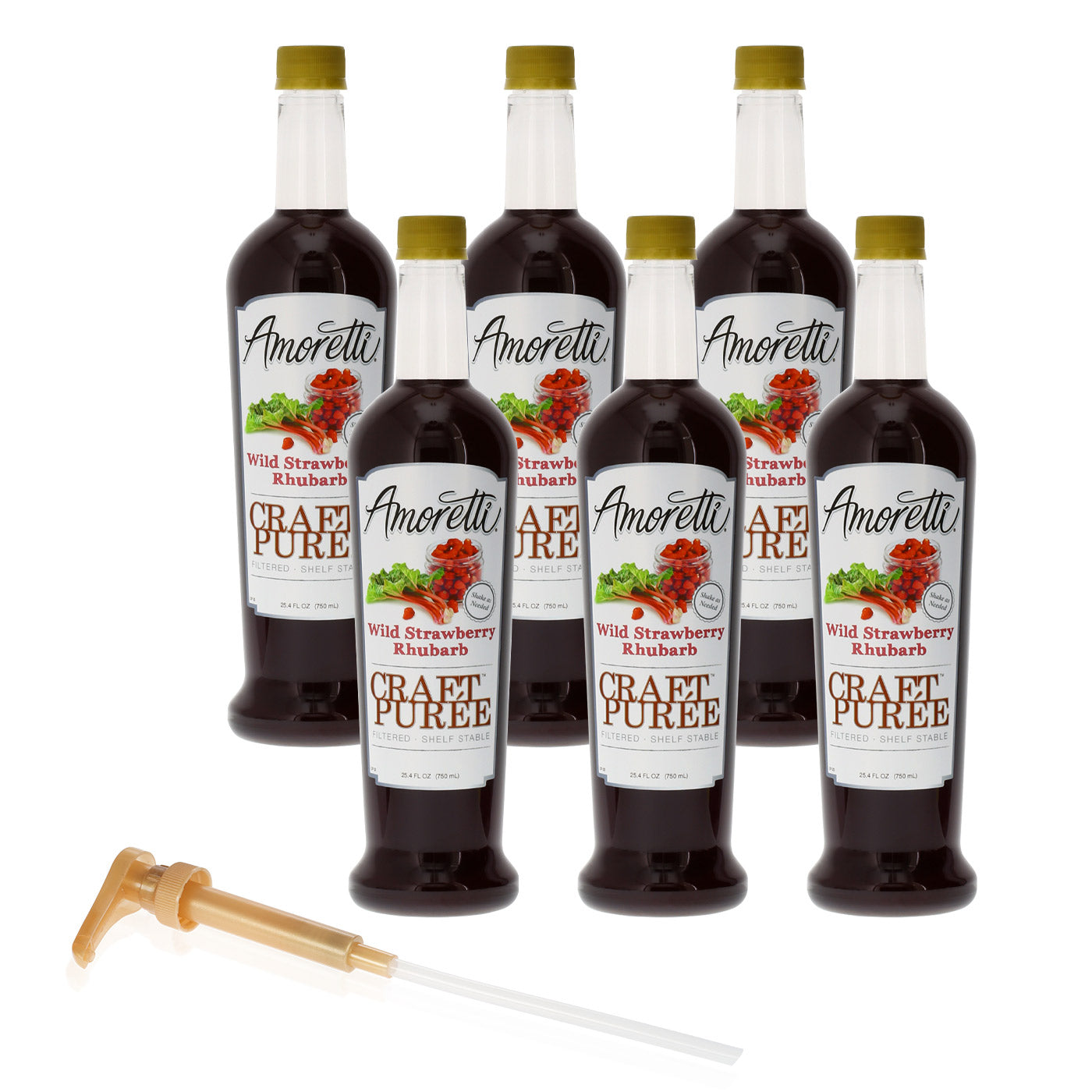 Wild Strawberry Rhubarb Craft Puree® — Amoretti