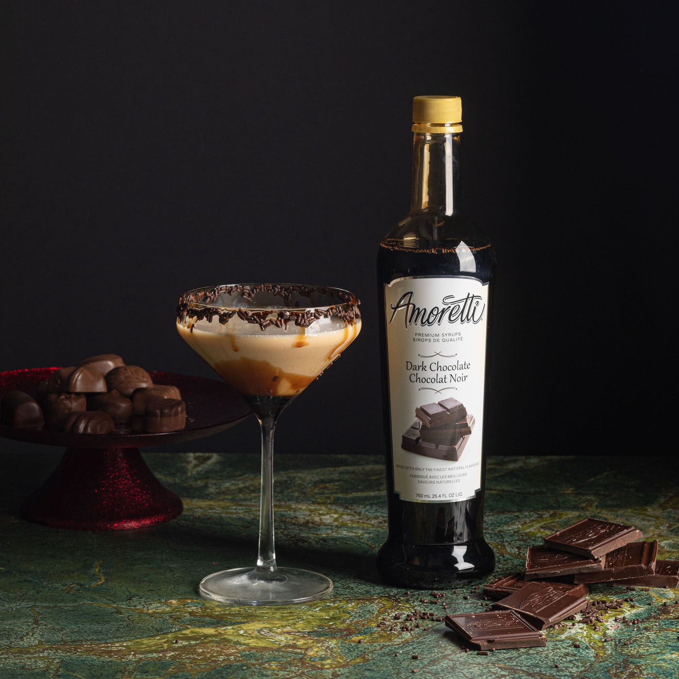 Premium Dark Chocolate Syrup — Amoretti