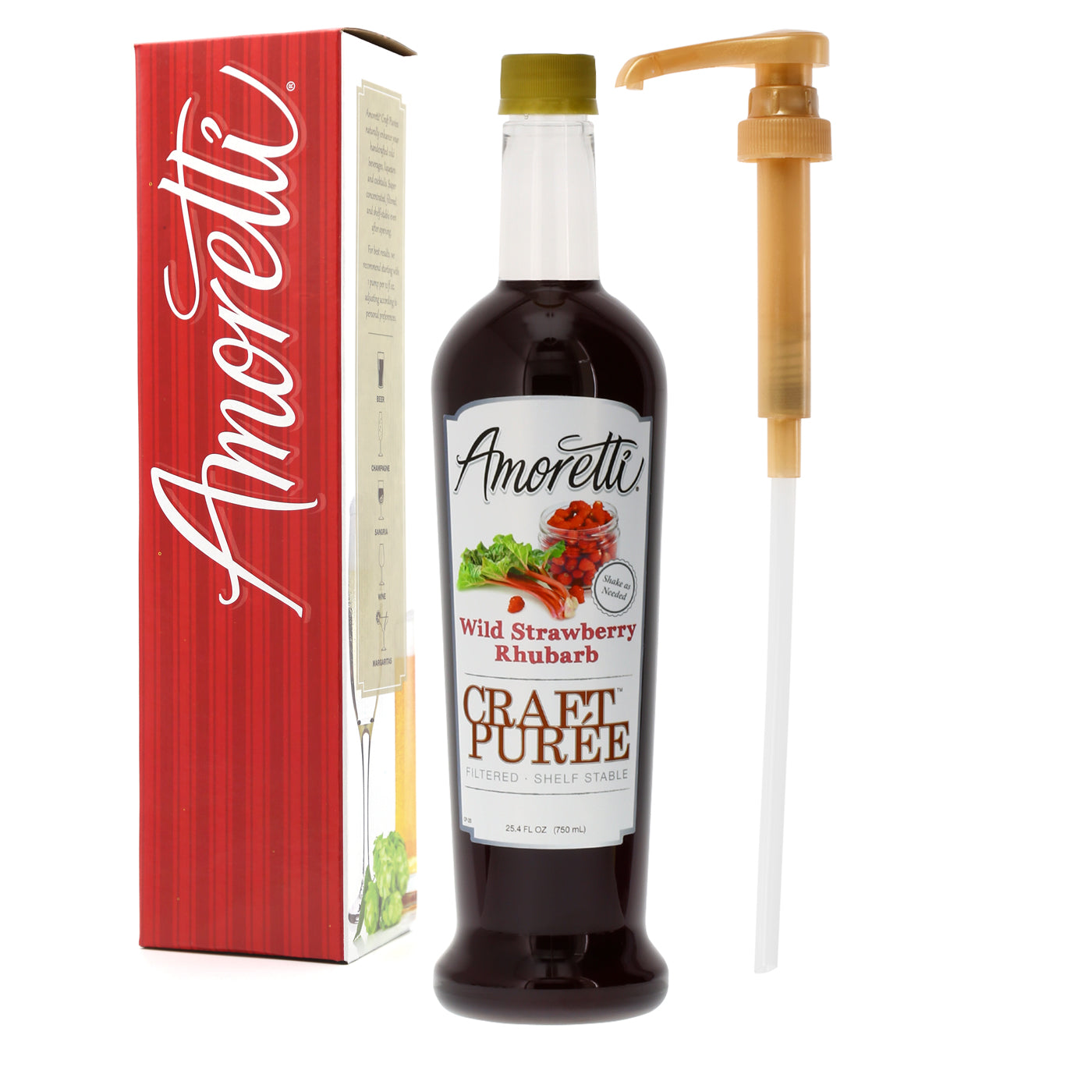 Wild Strawberry Rhubarb Craft Puree® — Amoretti