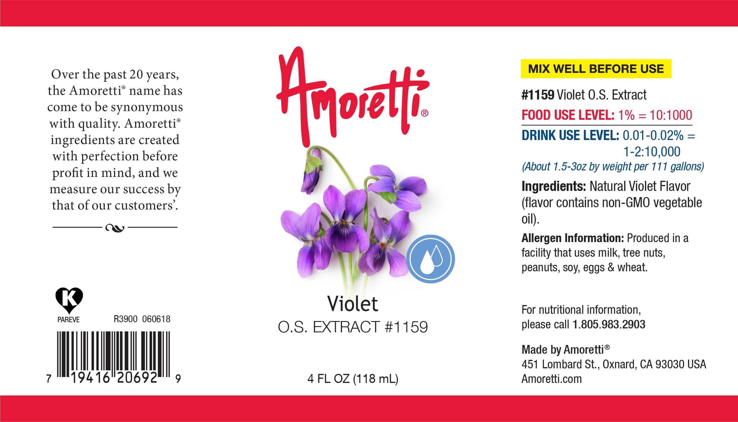 Violet Extract Oil Soluble — Amoretti