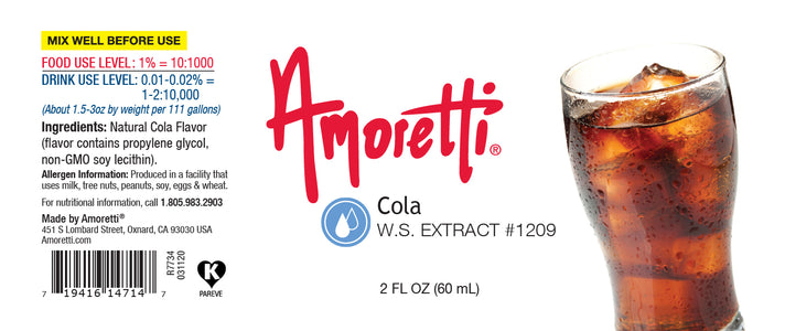 Cola Extract Water Soluble — Amoretti