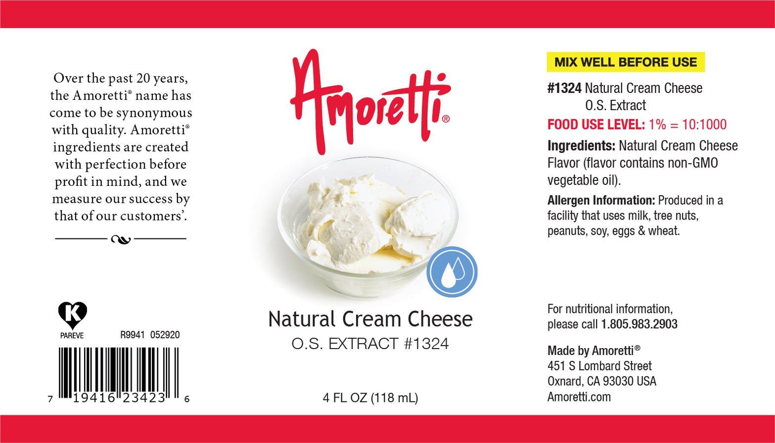 Natural Cream Cheese Extract Oil Soluble — Amoretti