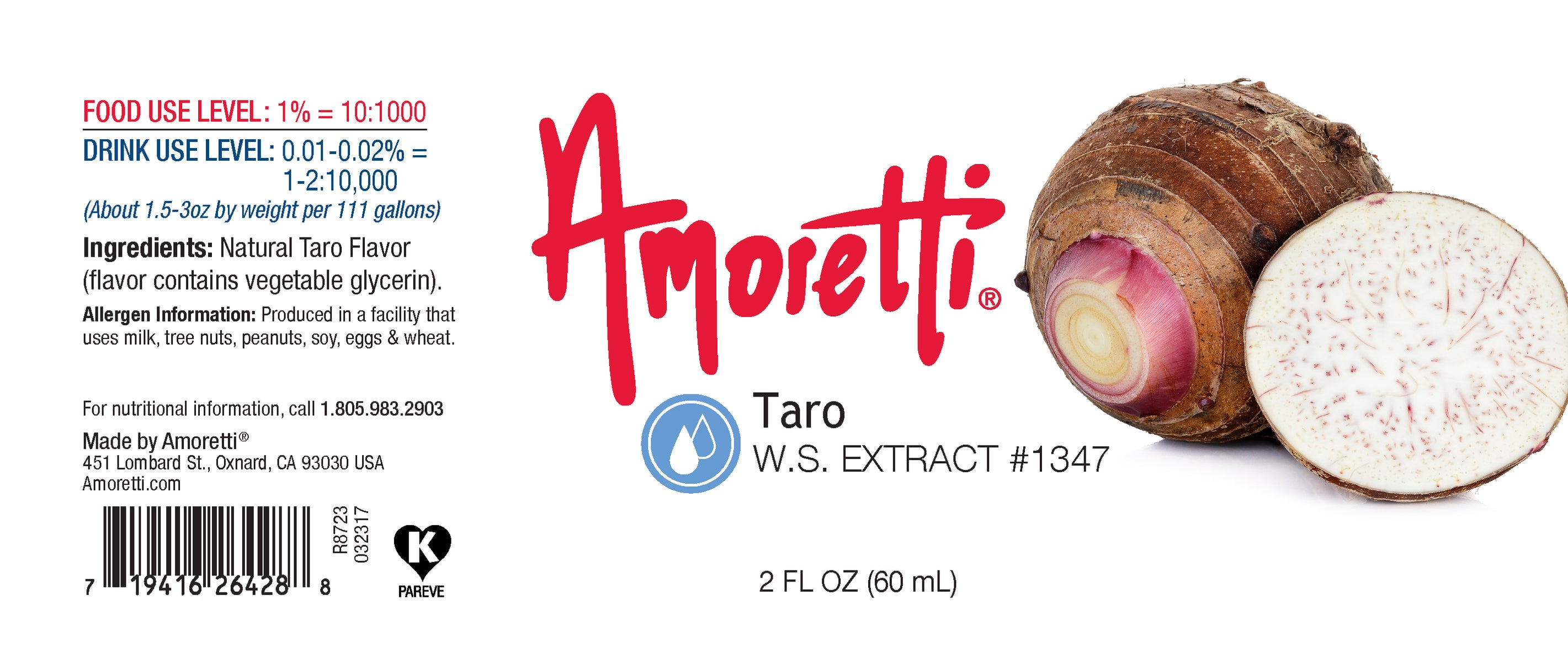 Natural Taro Type Extract Water Soluble — Amoretti