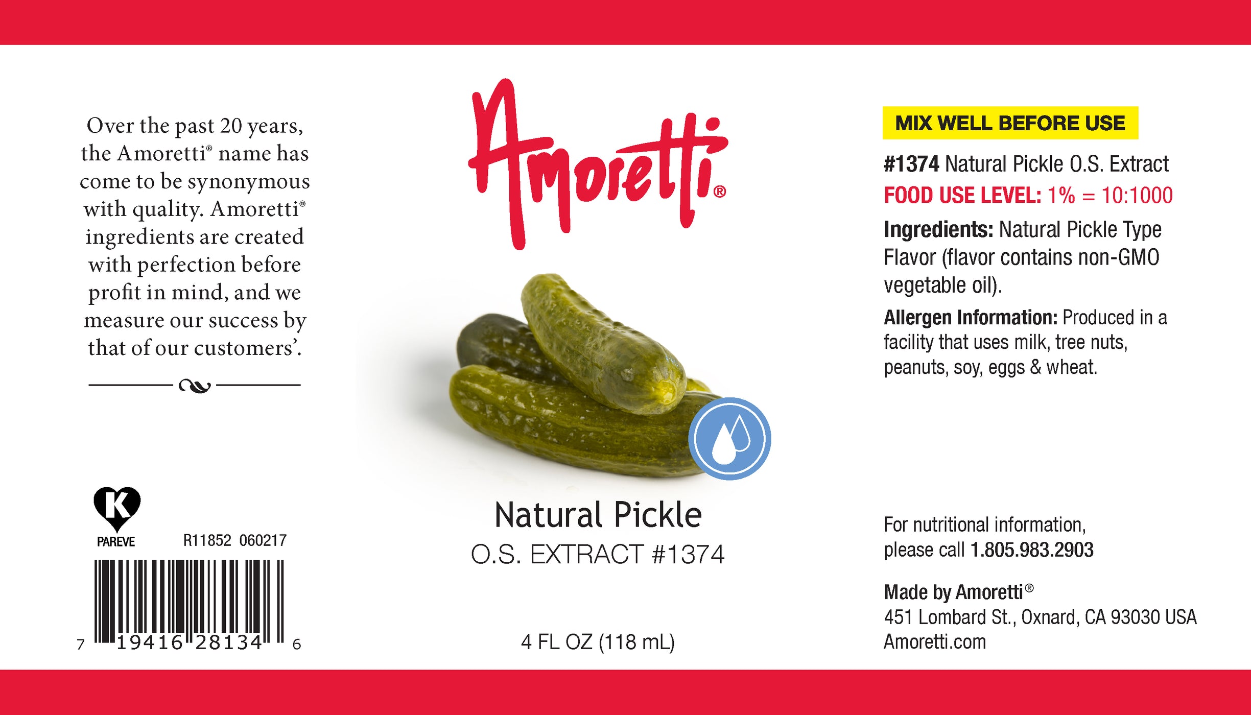 Natural Pickle Extract Oil Soluble — Amoretti