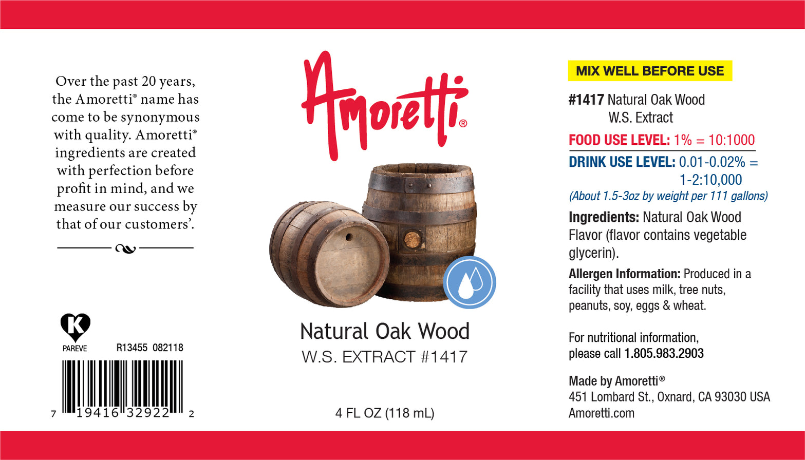 Natural Oak Wood Extract Water Soluble — Amoretti