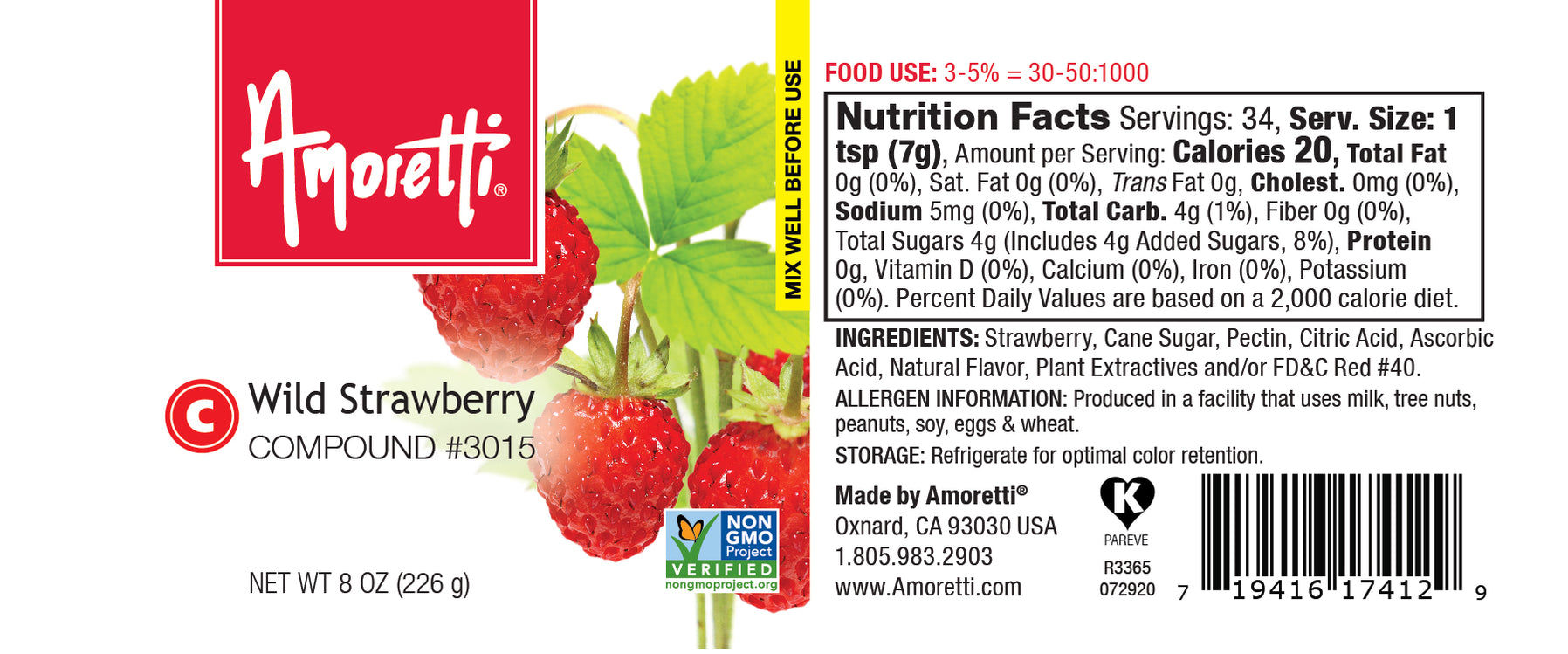 Wild Strawberry Compound — Amoretti