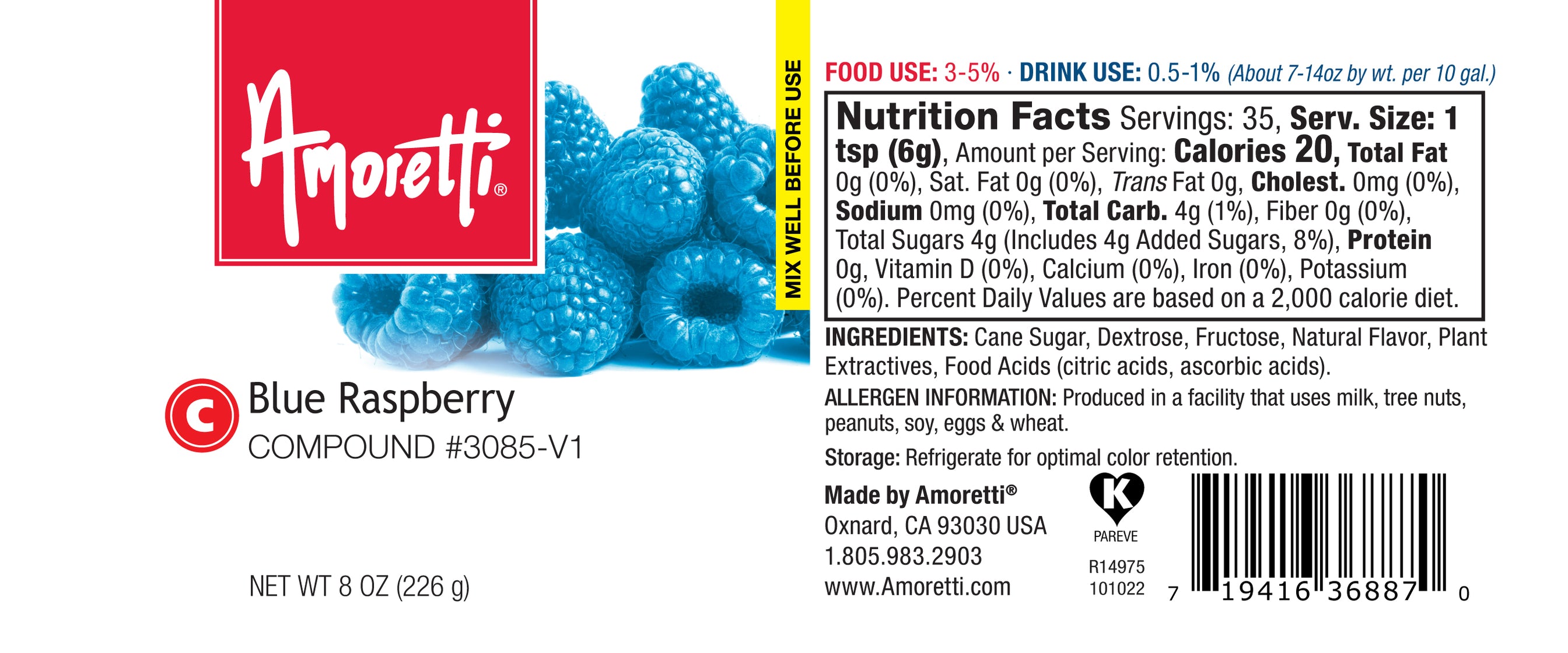 Blue Raspberry Compound — Amoretti
