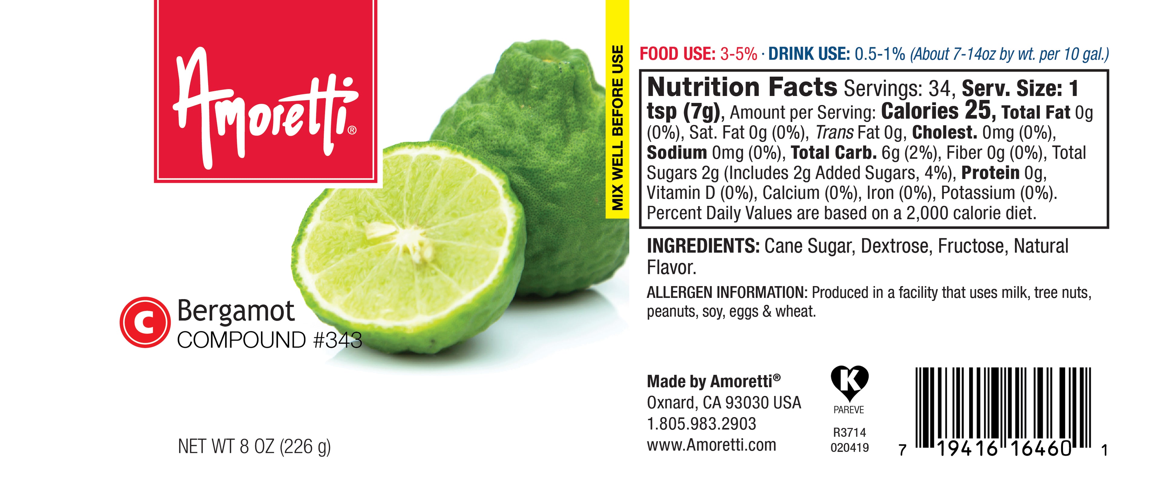 Bergamot Compound — Amoretti
