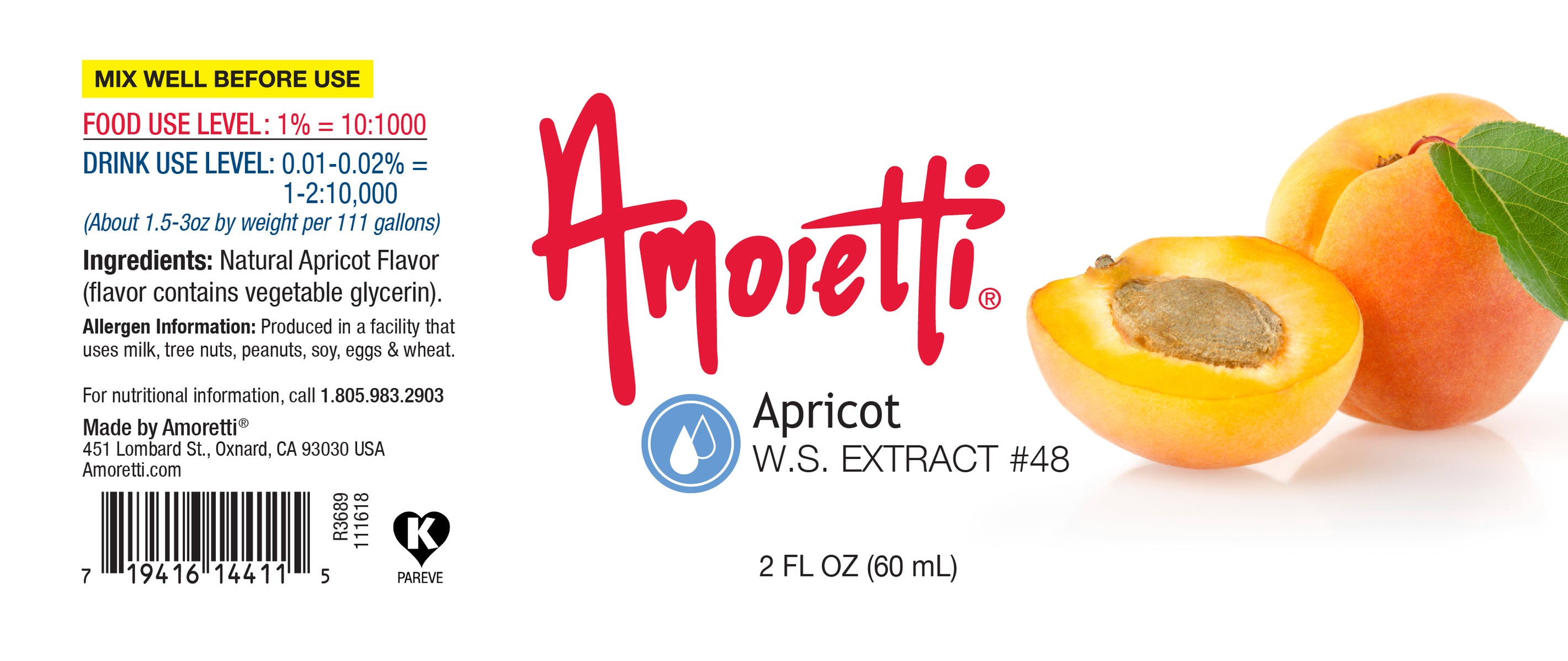 Apricot Extract (Armenian Type) Water Soluble — Amoretti