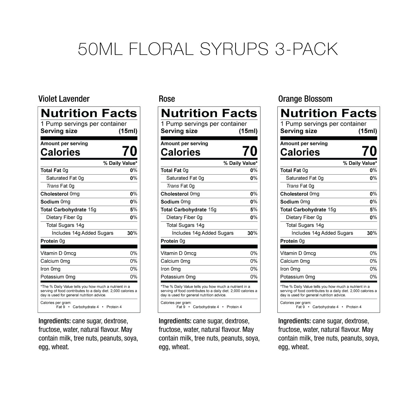 Floral Syrups 3 Pack — Amoretti