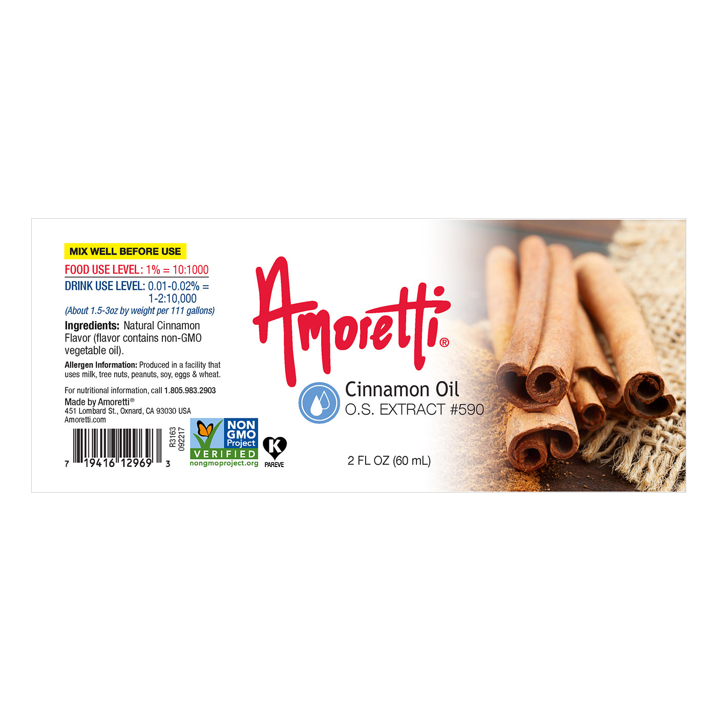 Cinnamon Oil Extract Oil Soluble — Amoretti