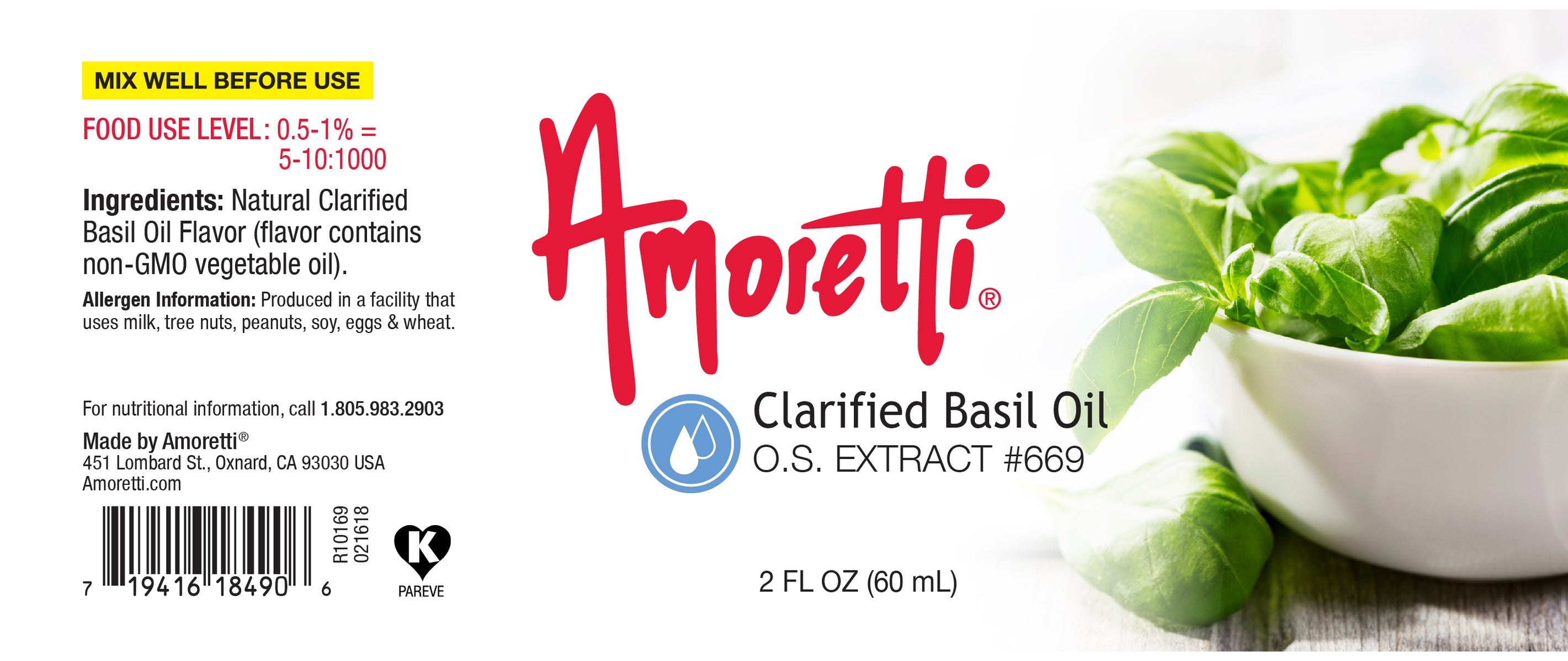Clarified Basil Oil Extract Oil Soluble — Amoretti