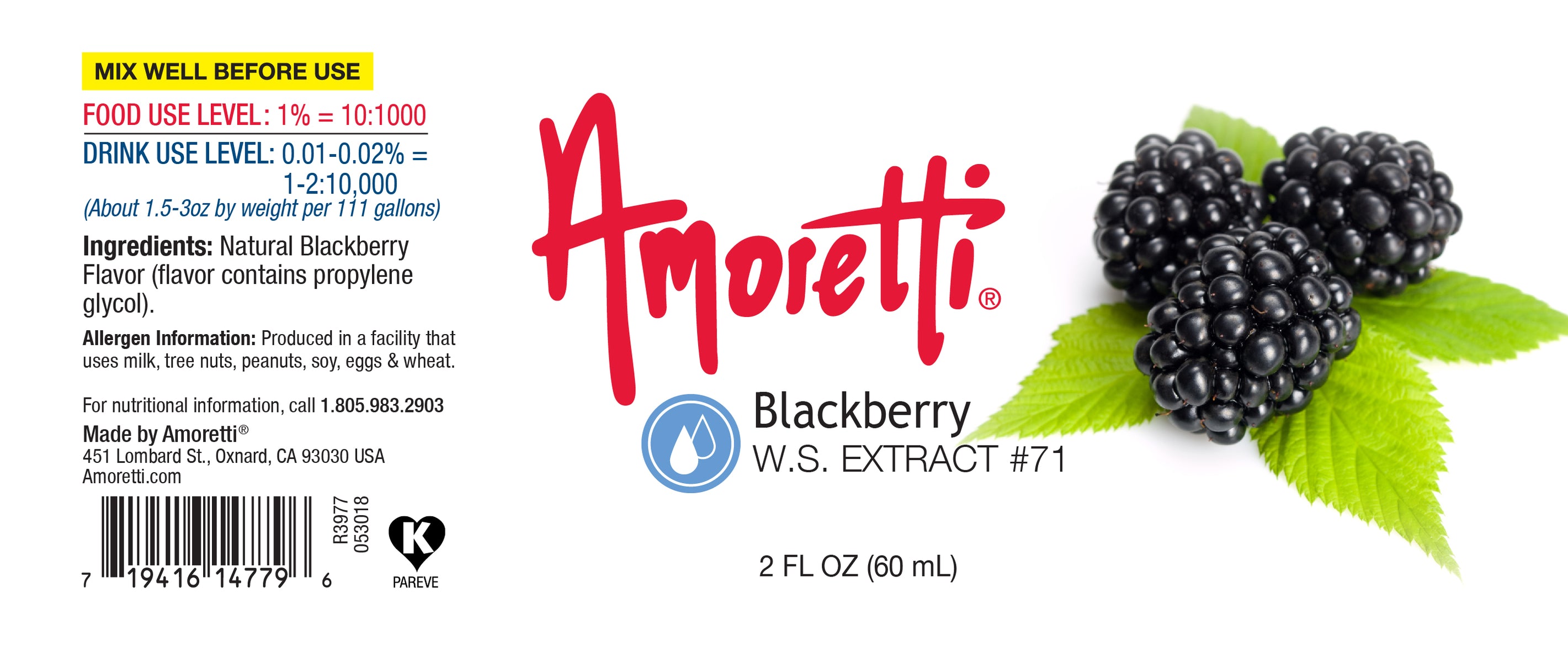 Blackberry Extract Water Soluble — Amoretti