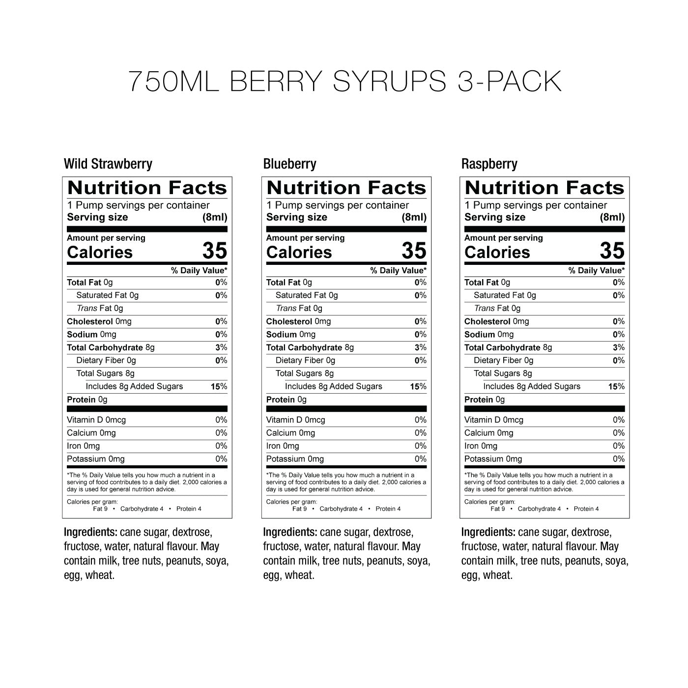 Berry Syrups 3 Pack — Amoretti
