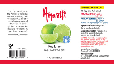 Key Lime Extract Water Soluble — Amoretti