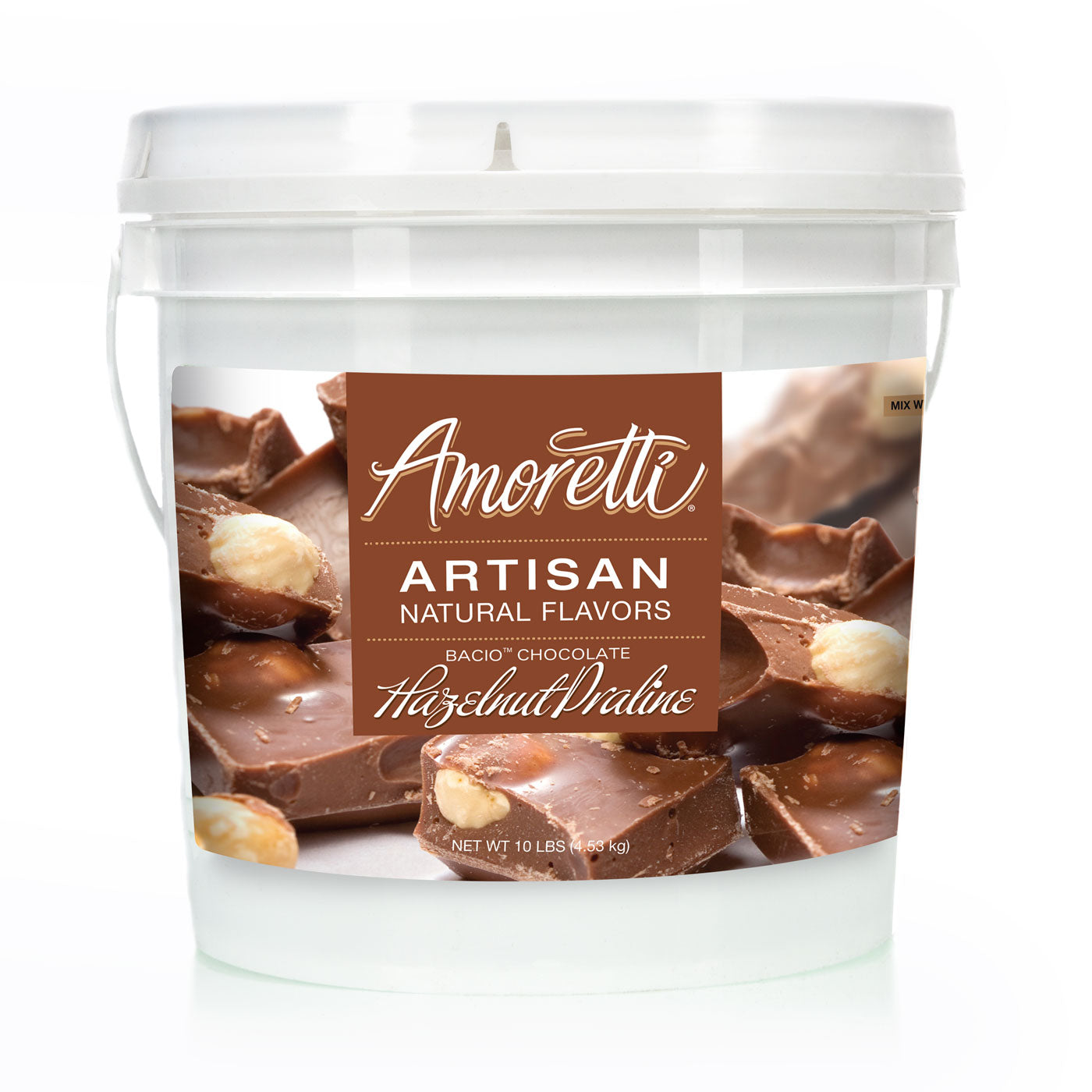 Natural Bacio Chocolate Hazelnut Praline Artisan Flavor — Amoretti
