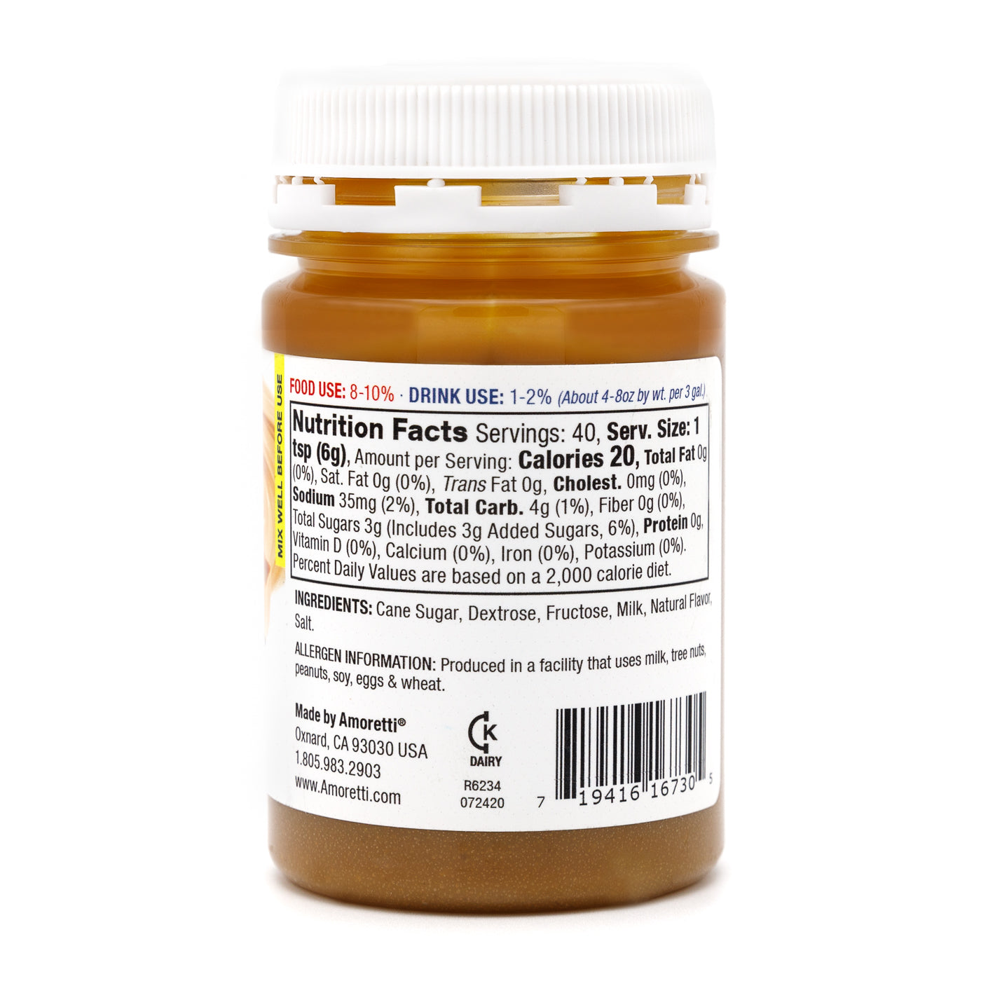 Salted Crema di Caramel Industrial Compound — Amoretti